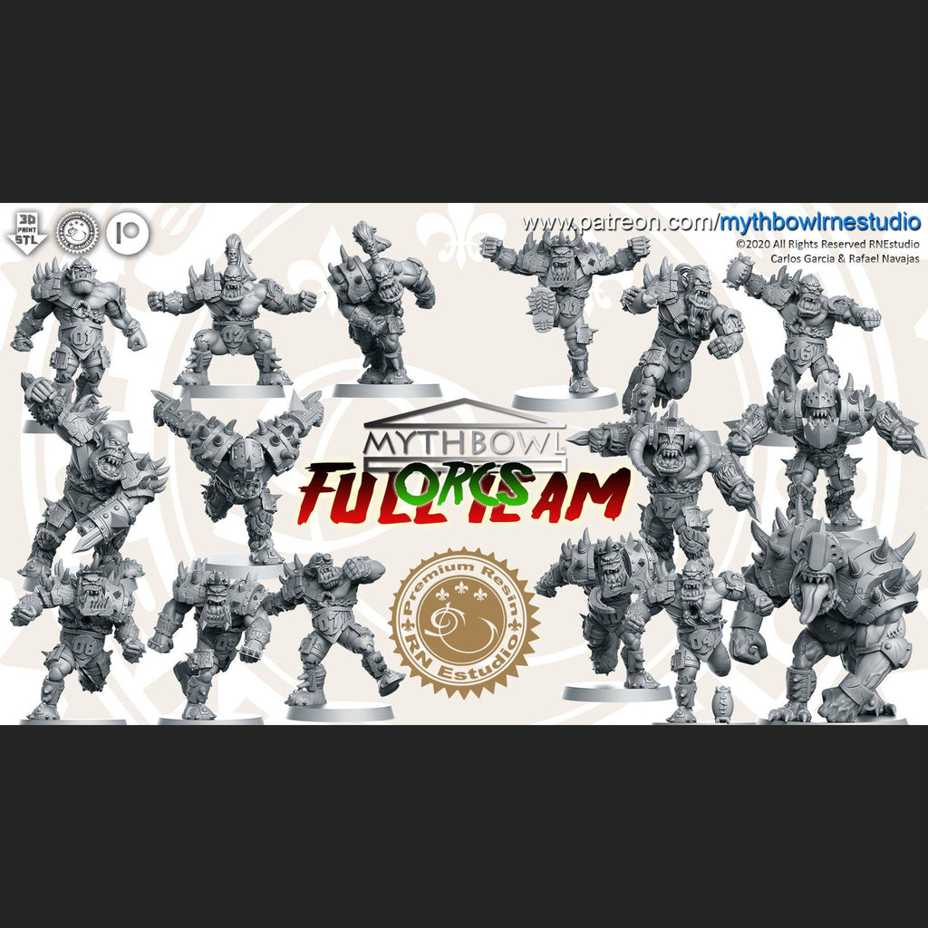 Orcs - Fantasy Football Team – Mad Max Miniatures