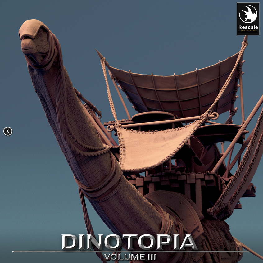 Diplodocus Caravan- Rescale Miniatures – Mad Max Miniatures