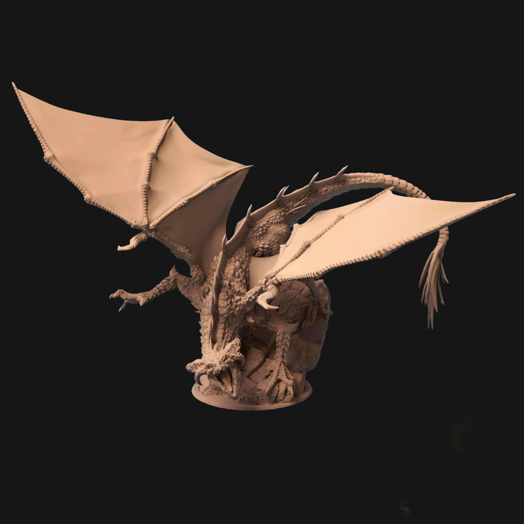 Black Dragon *MODEL & SIZE OPTION* Dragon - Rescale Miniatures - Fanta ...