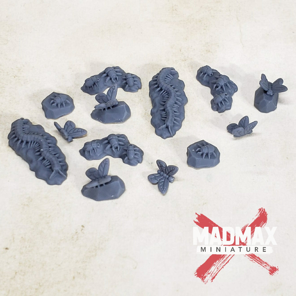 Small Bugs Base Decoration (13 pieces) - Mad Max Miniature | Basing Ma ...