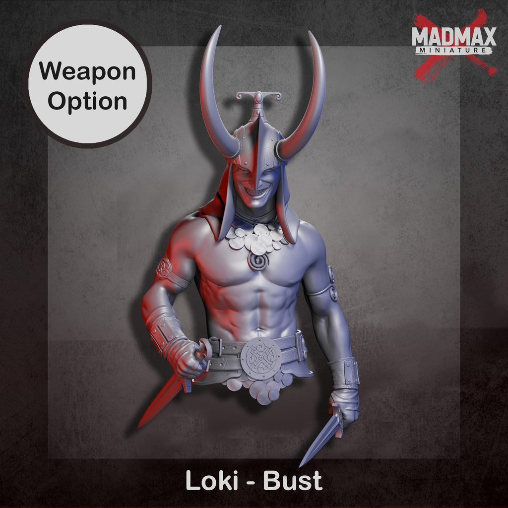 Loki Bust - RUNE GODS AWAKEN – Mad Max Miniatures