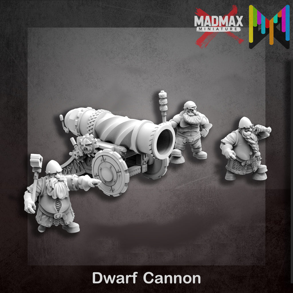 Dwarf Cannon - Durgin Paint Forge – Mad Max Miniatures