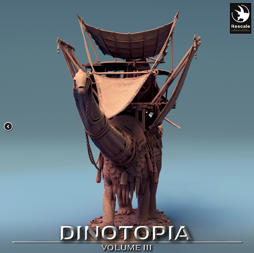 Diplodocus Caravan- Rescale Miniatures – Mad Max Miniatures