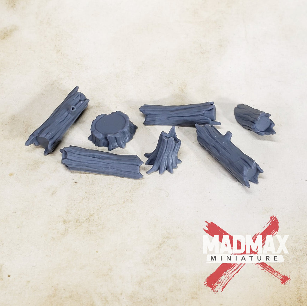 Tree Trunk Base Decoration (7 pieces) - Mad Max Miniature | Basing Mat ...