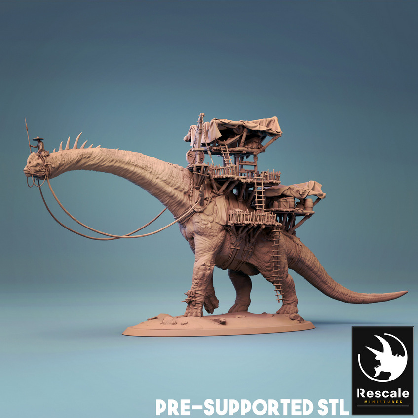 Brachiosaurus Caravan- Rescale Miniatures – Mad Max Miniatures