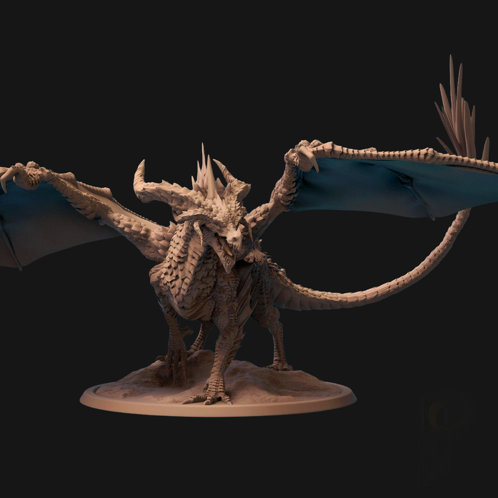 Black Dragon *MODEL & SIZE OPTION* Dragon - Rescale Miniatures - Fanta ...