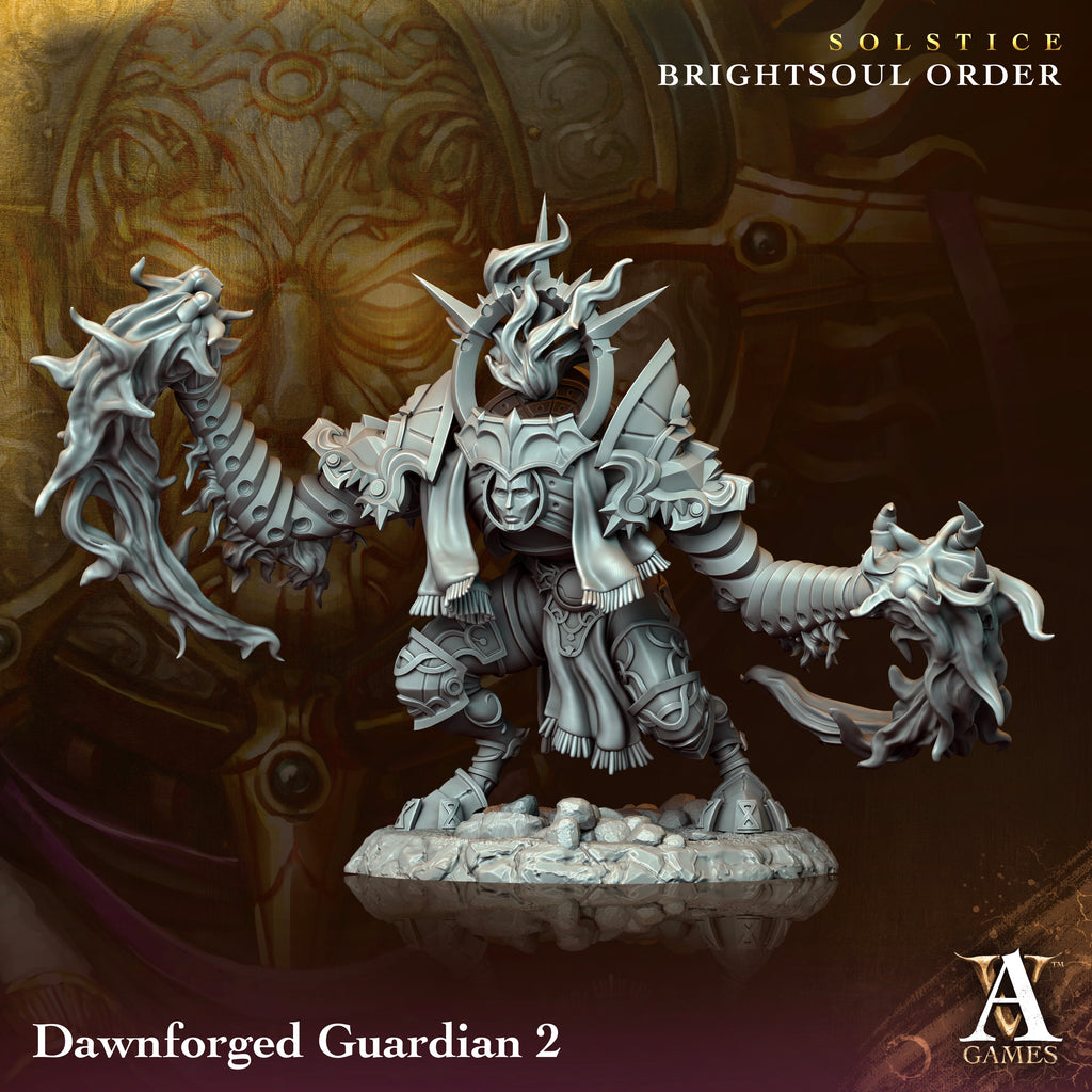 Dawnforged Guardian -Solstice - Brightsoul Order - Archvillain Games ...