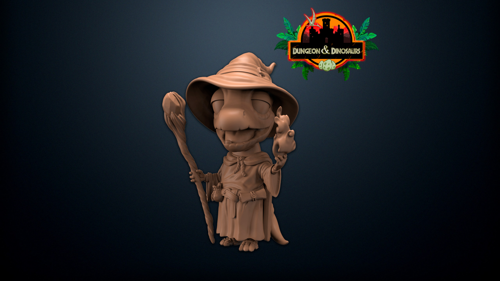 Chibi Diplodocus Wizard - Falcata 3D – Mad Max Miniatures