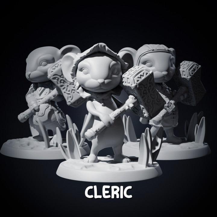 Mice Cleric With Hammer - Job Hermes Creative – Mad Max Miniatures