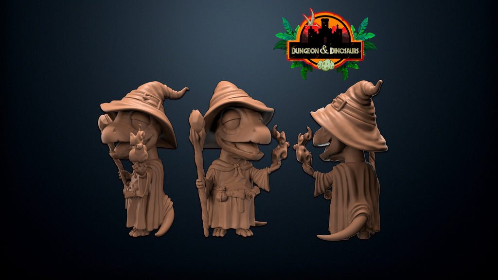 Chibi Diplodocus Wizard - Falcata 3D – Mad Max Miniatures