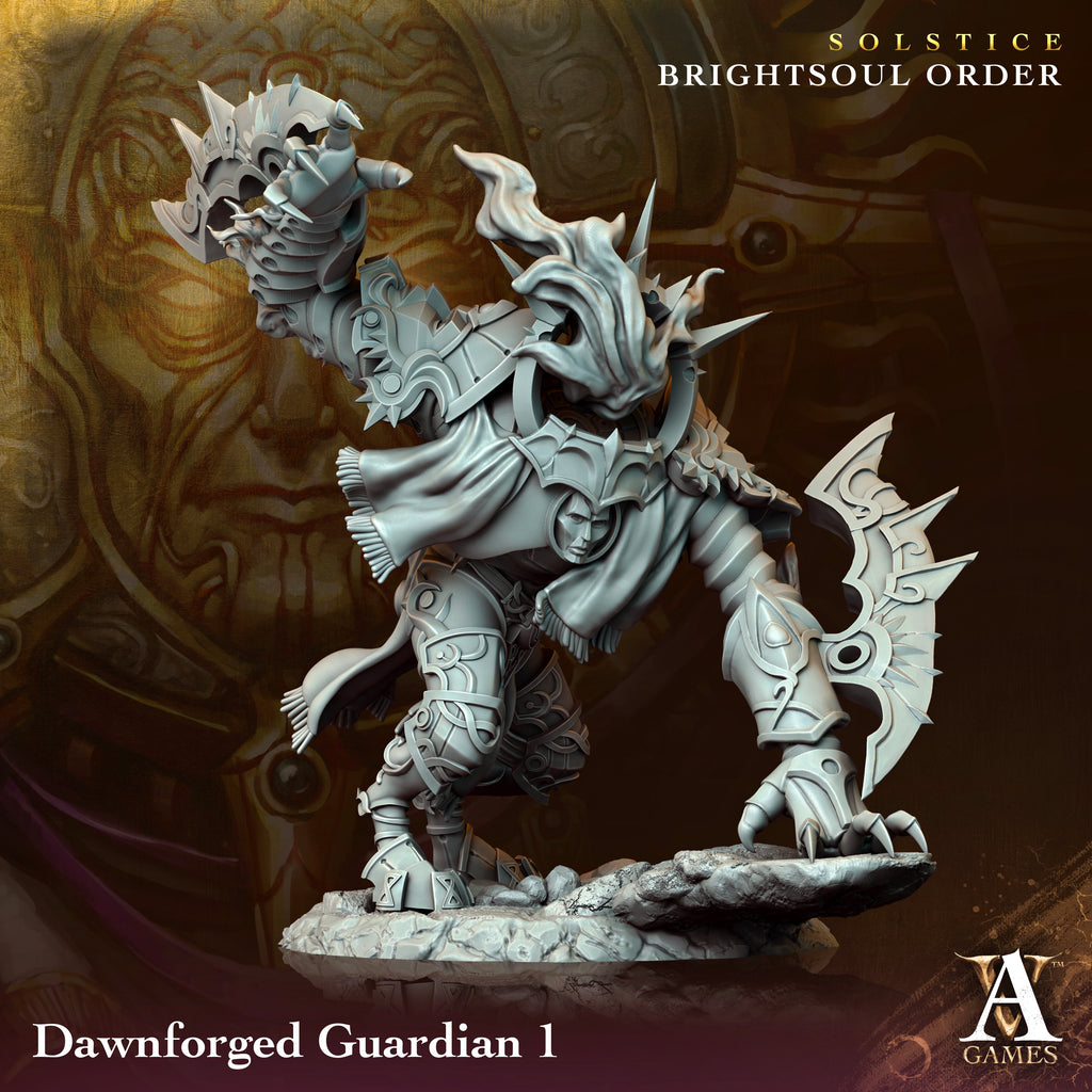 Dawnforged Guardian -Solstice - Brightsoul Order - Archvillain Games ...
