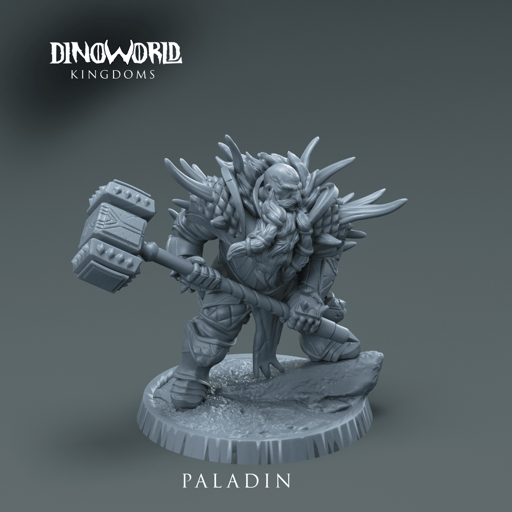 Dwarf Paladin - Dino World – Mad Max Miniatures
