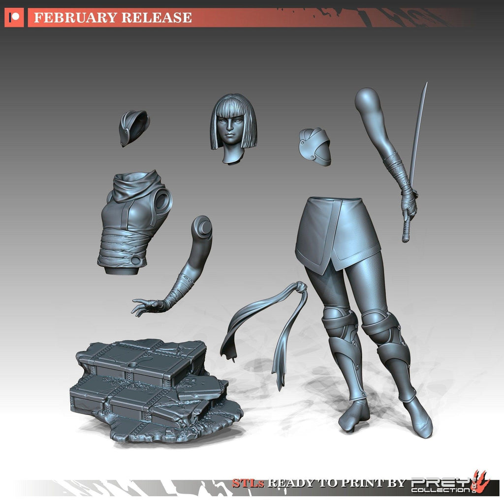Clara Female ninja - Prey collection – Mad Max Miniatures