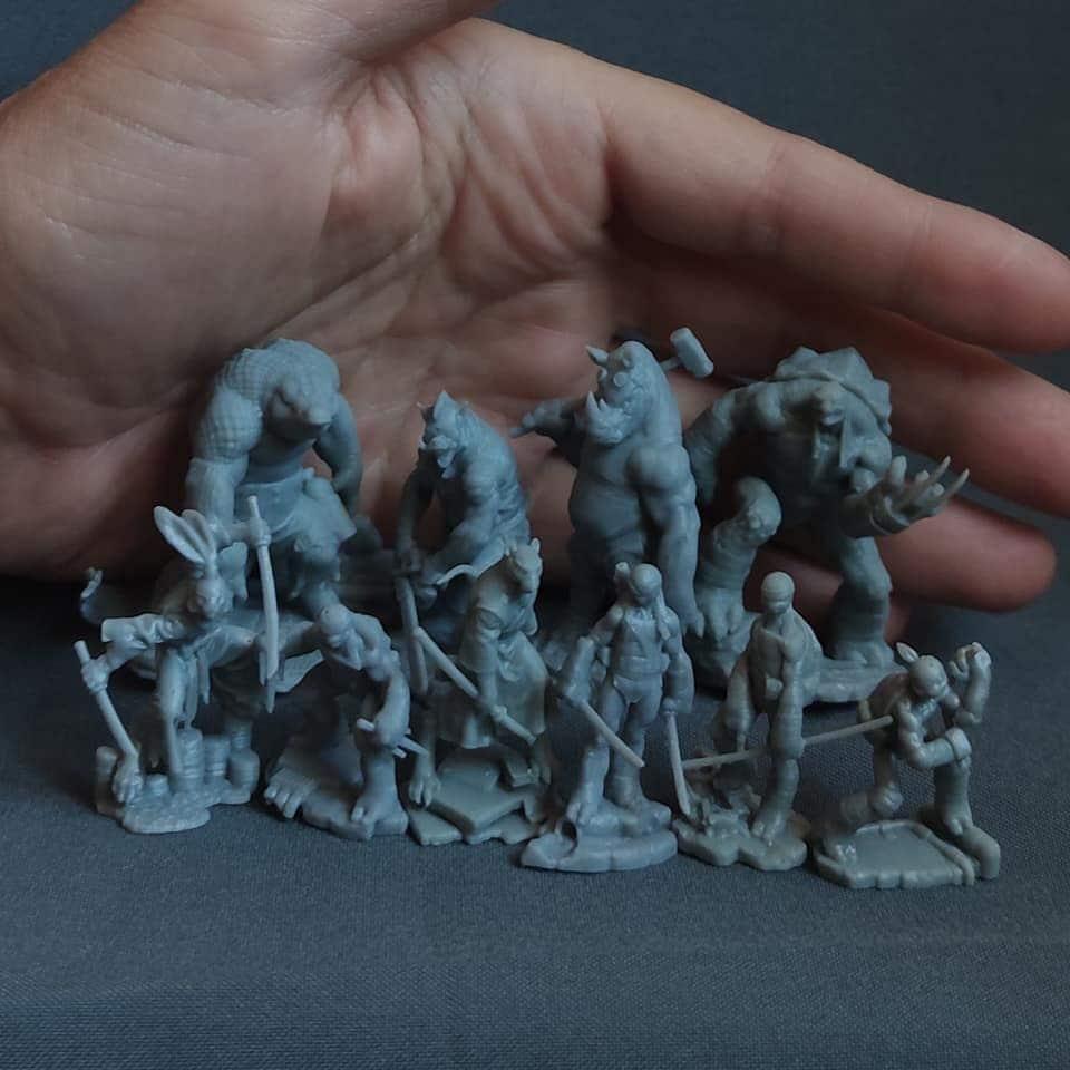 Turtle minis - 32mm miniatures from Prey Collection – Mad Max Miniatures