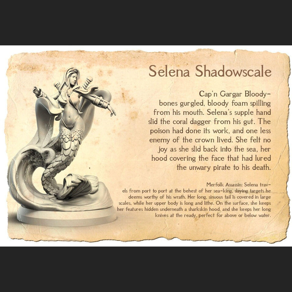 Selena Shadowscale 32mm *SIZE OPTION* – Mad Max Miniatures