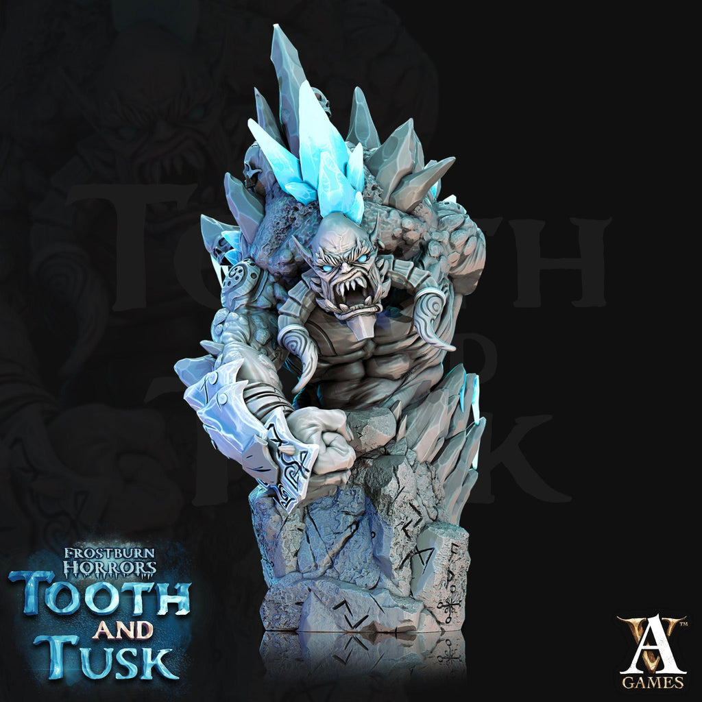 Ice Troll, Bust *SIZE OPTION* – Mad Max Miniatures
