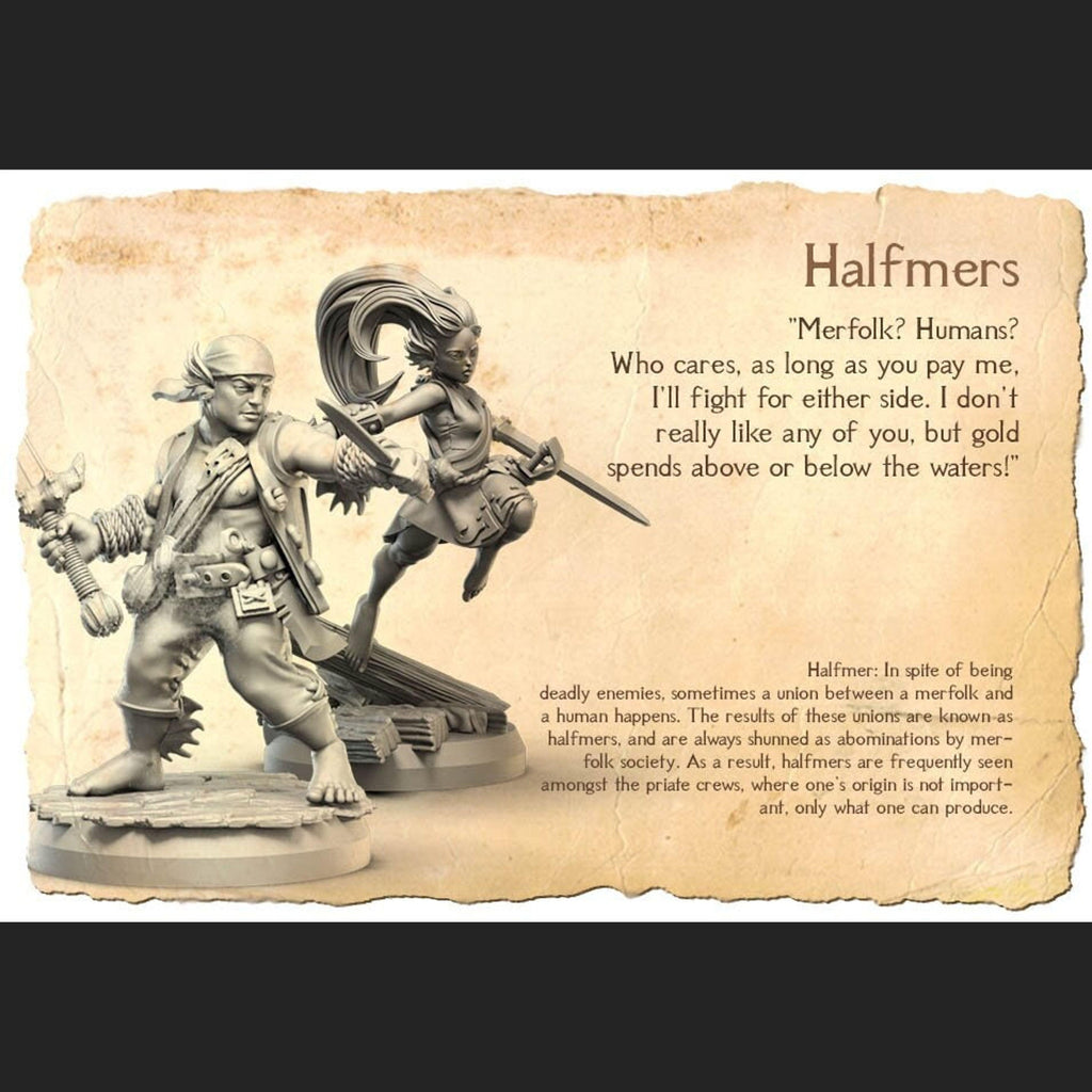Male Halfmer - DnD Miniature l 3D Printed Model l Half Human l Beast P ...