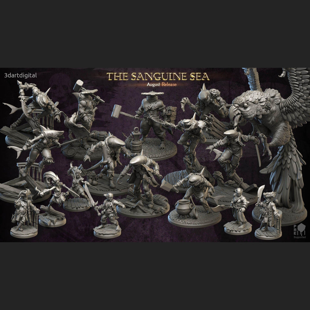 Male Halfmer - DnD Miniature l 3D Printed Model l Half Human l Beast P ...