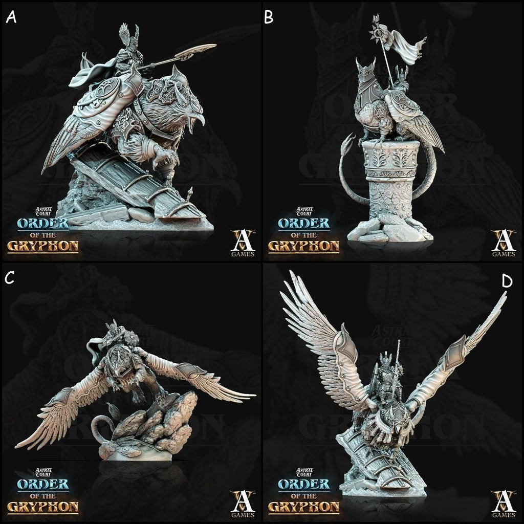 Astral Gryphon Riders *Pose & Size Option* Order of the Gryphon – Mad ...