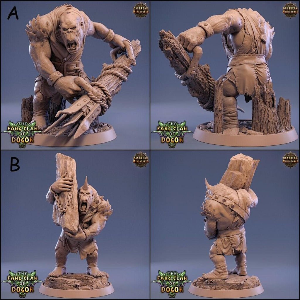 Ogres - The Fang Clan of Dogor - DnD Miniature l 3D Printed Model lDay ...