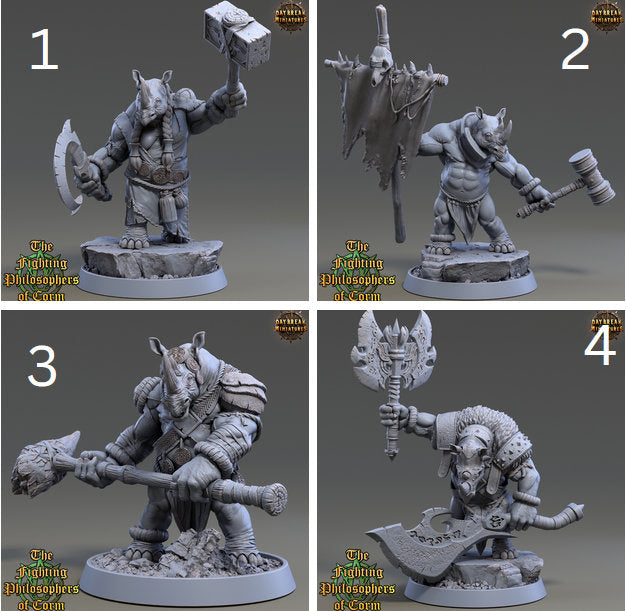 Rhino Folk 3 l – Mad Max Miniatures