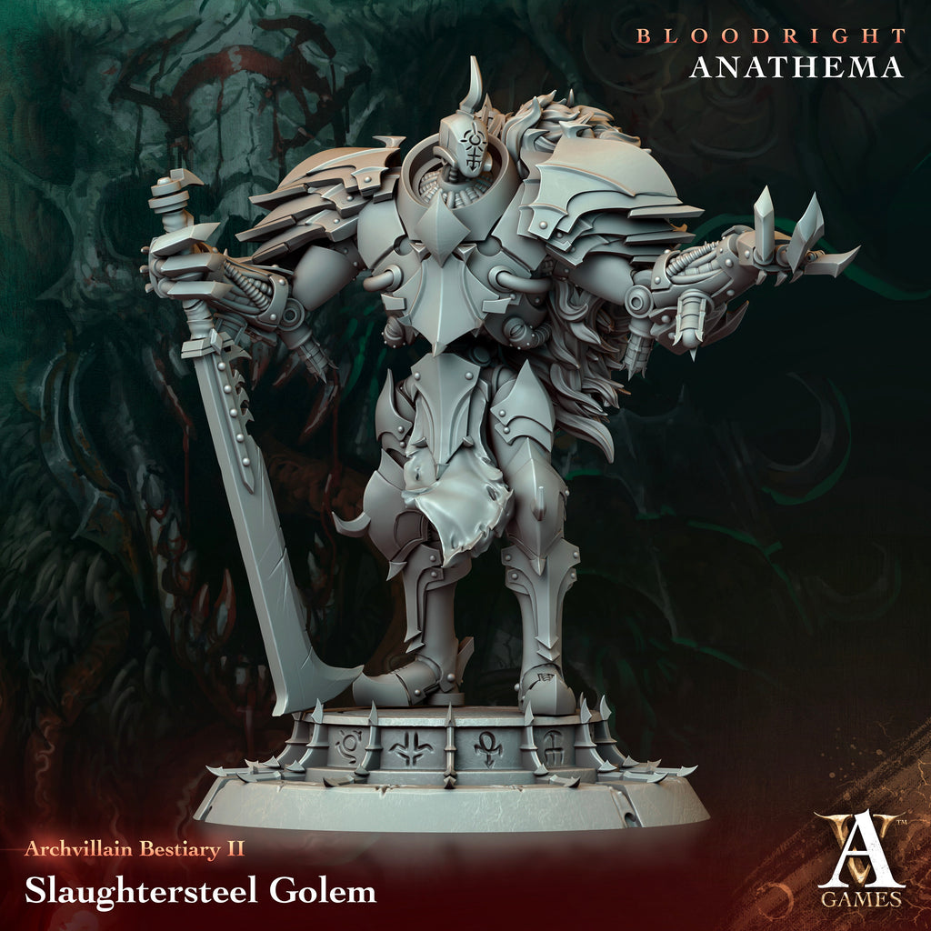 Slaughtersteel Golem - Archvillain Bestiary Vol. II - Archvillain Game ...